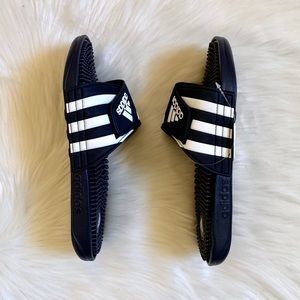 adidas | Shoes | Adidas Navy Adissage Slides | Poshmark
